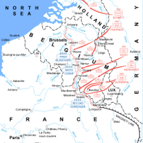 The Battle of France (may 10, 1940 – jun 25, 1940) (Timeline)