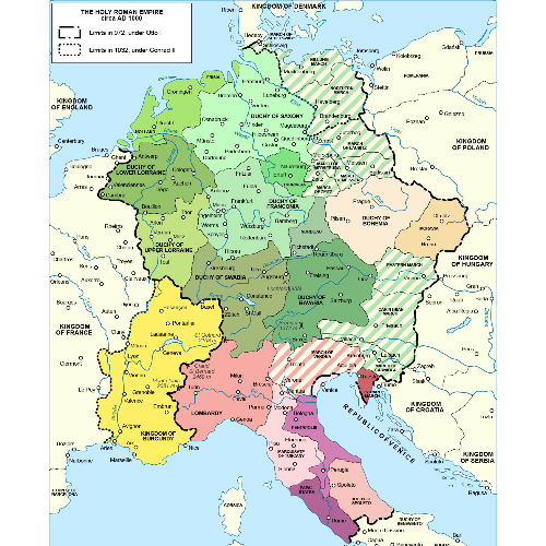 Holy Roman Empire: 962-1806 (jul 6, 962 – feb 1, 1806) (Timeline)