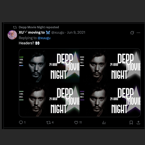 Depp Movie Night 24 Hour Marathon Watching | Streaming Tweeting ...