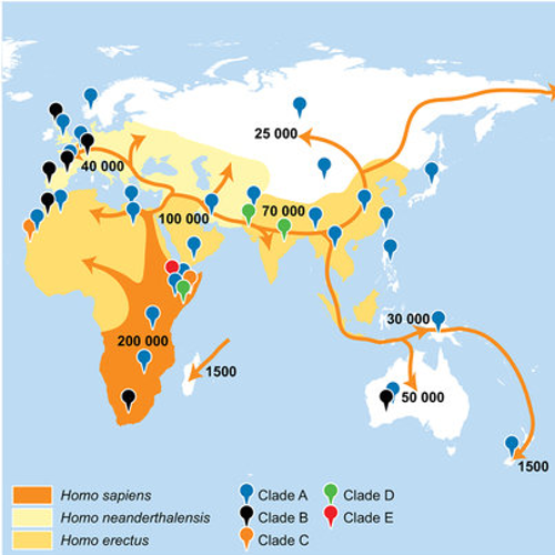 jan 1, 35000 BC - "Humans lived across Europe" (Timeline)