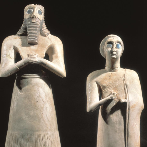 17h 37min, jun 5, 2700 y BC - Votive statues from the Square Temple at ...