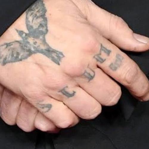 Johnny Depp Hand Tattoo