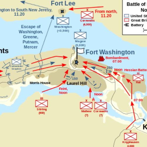 nov 16, 1776 - Surrender of fort Washington (Timeline)