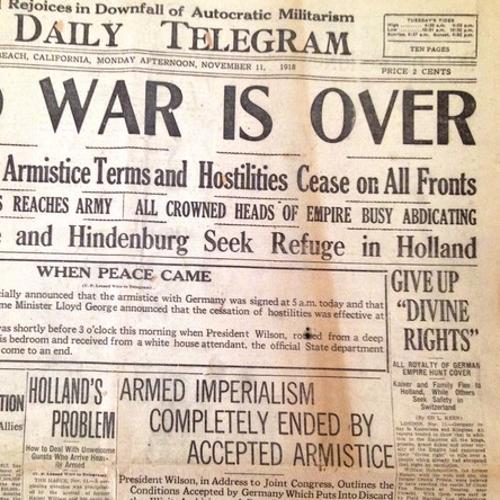 nov 17, 1918 - Germany signs armistice to end World War One (Timeline)