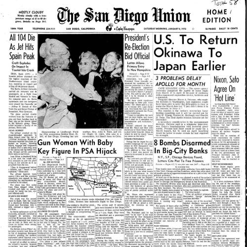 nov 1, 1958 - Plane Hijacking Begins (Timeline)