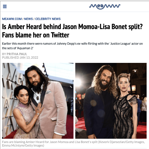 16 h, jan 13, 2022 y - MEDIA COVERAGE 13-17 January 202 Is Amber Heard ...