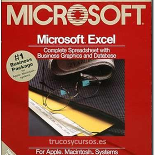30 set 1985 ano - Excel 1.0 (Linha do tempo)