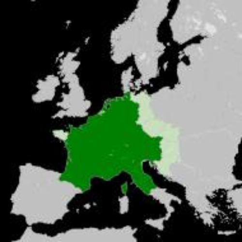 Francia (or Kingdom of Franks or Frankish Empire) (jan 1, 481 – dec 25 ...