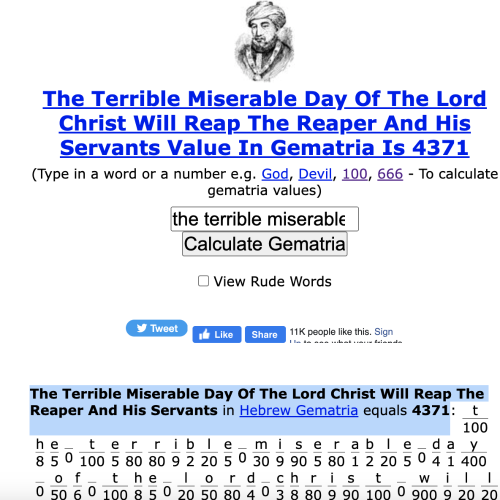 nov 15, 2023 - THE TERRIBLE MISERABLE DAY OF THE LORD 11-15-23 (Timeline)