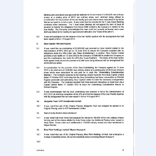 oct 31, 2012 - Meeting held by Rangers Newco (Sevco Scotland) at which ...