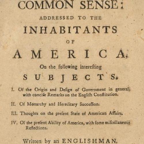 jan 10, 1776 - Common Sense (Timeline)