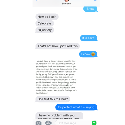 14h 16min, aug 5, 2018 y - Cassie texts Shanann (Timeline)