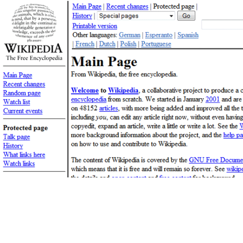 jan 15, 2001 - Появление Википедия (Timeline)