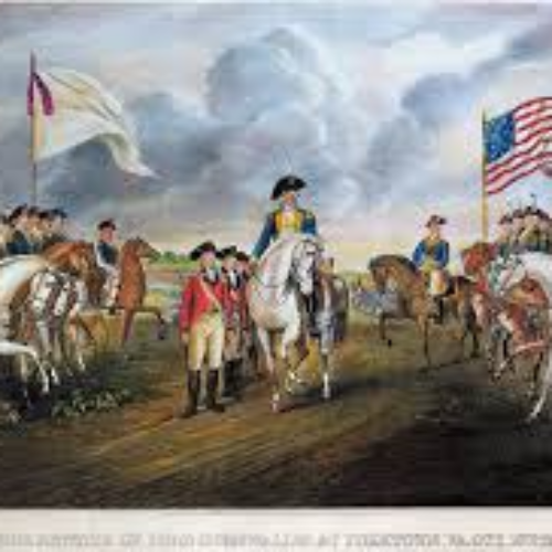 19 oct 1781 año - Surrender at Yorktown (Cinta de tiempo)