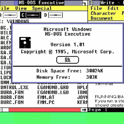 nov 1, 1985 - Microsoft Windows versión 1.0 (Timeline)