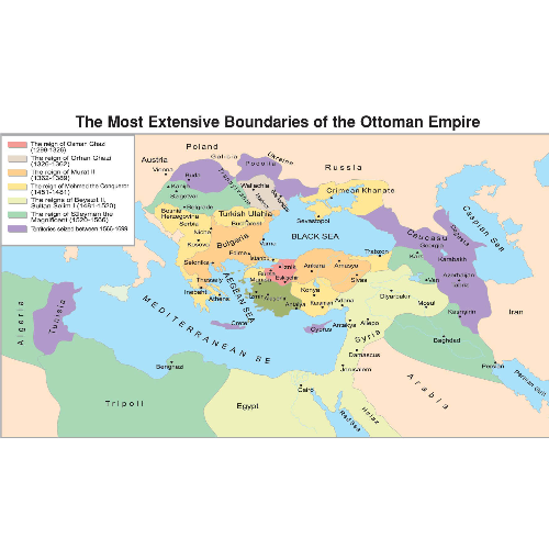 Ottoman Empire Map 1922