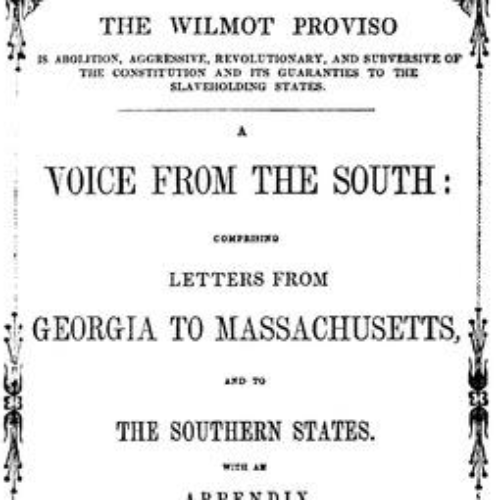 Wilmot Proviso 1846