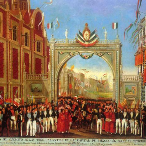 27 sept 1821 año - México es proclamado país independiente. (Cinta de ...