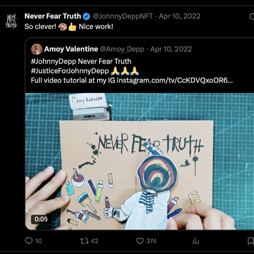 10 h, apr 10, 2022 y - NEVER FEAR TRUTH Amoy Valentine Artwork (Timeline)