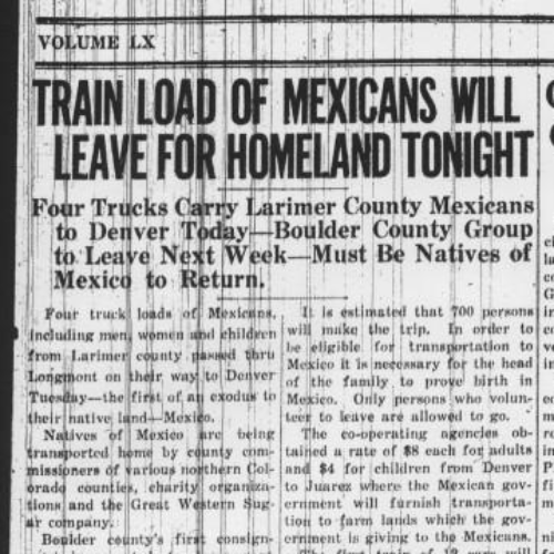 aug 7, 1929 - Mexican Repatriation (Timeline)