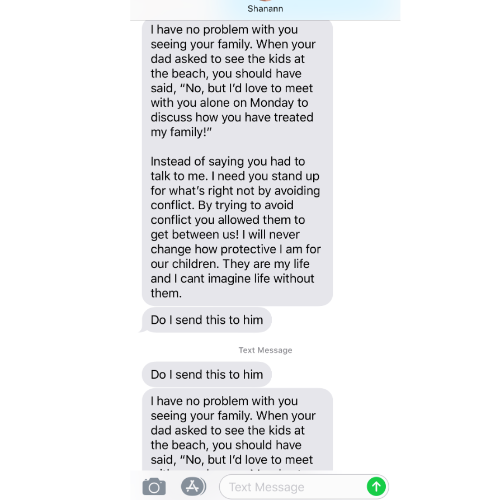 14h 16min, aug 5, 2018 y - Cassie texts Shanann (Timeline)