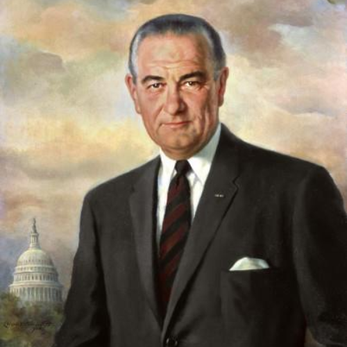 Lyndon B. Johnson (27 agos 1908 año – 22 ene 1973 año) (Cinta de tiempo)