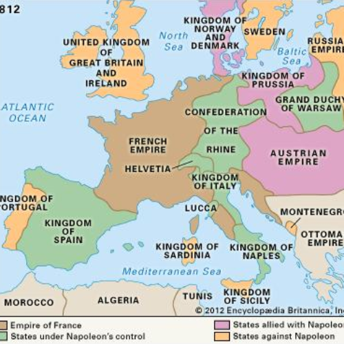 Napoleonic Wars Map 1804