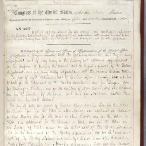 21h 32min, sep 22, 1871 y - Indian Appropriations Act (Timeline)