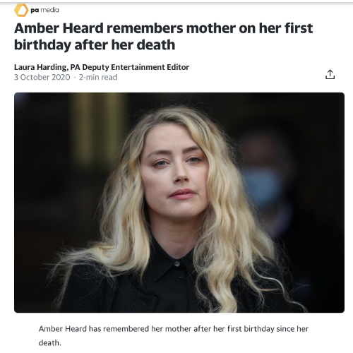 oct 2, 2020 - DAILY MAIL Amber Heard pens a tribute to her late mother ...